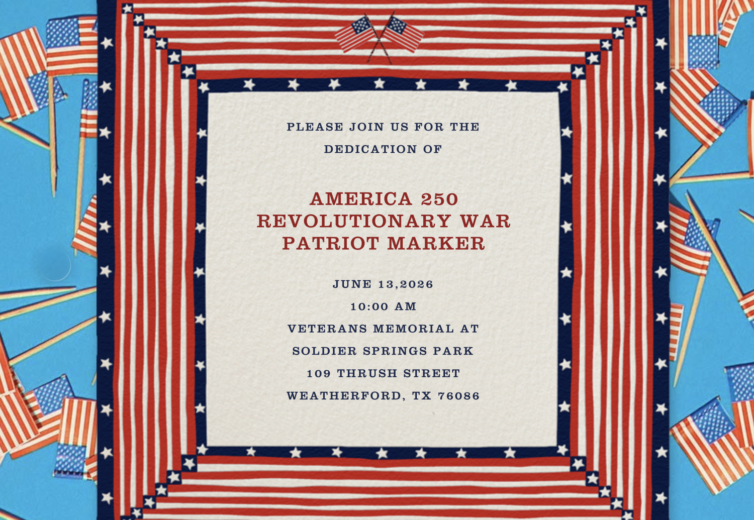 America 250 Revolutionary War Patriot Marker dedication | The Community ...