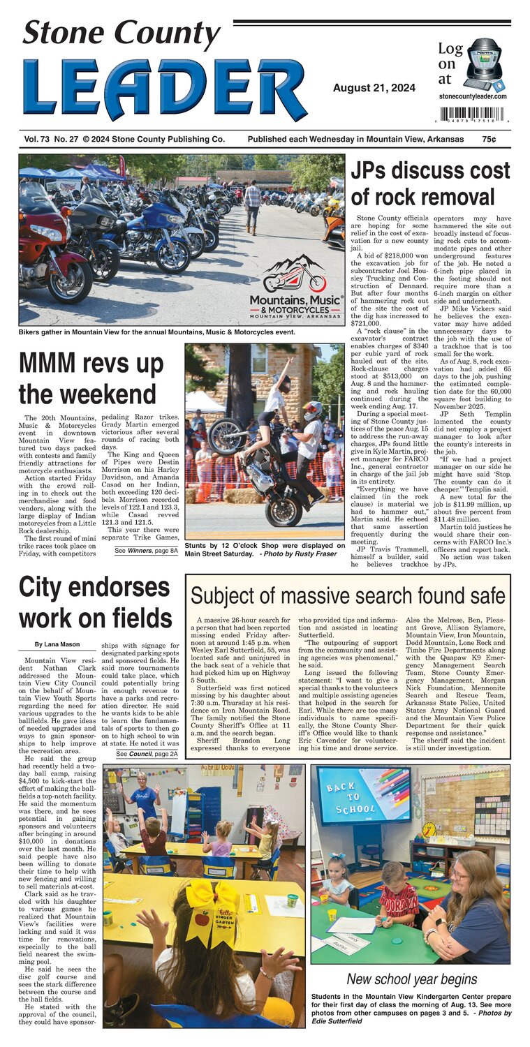 August 21, 2024 - Stone County Leader