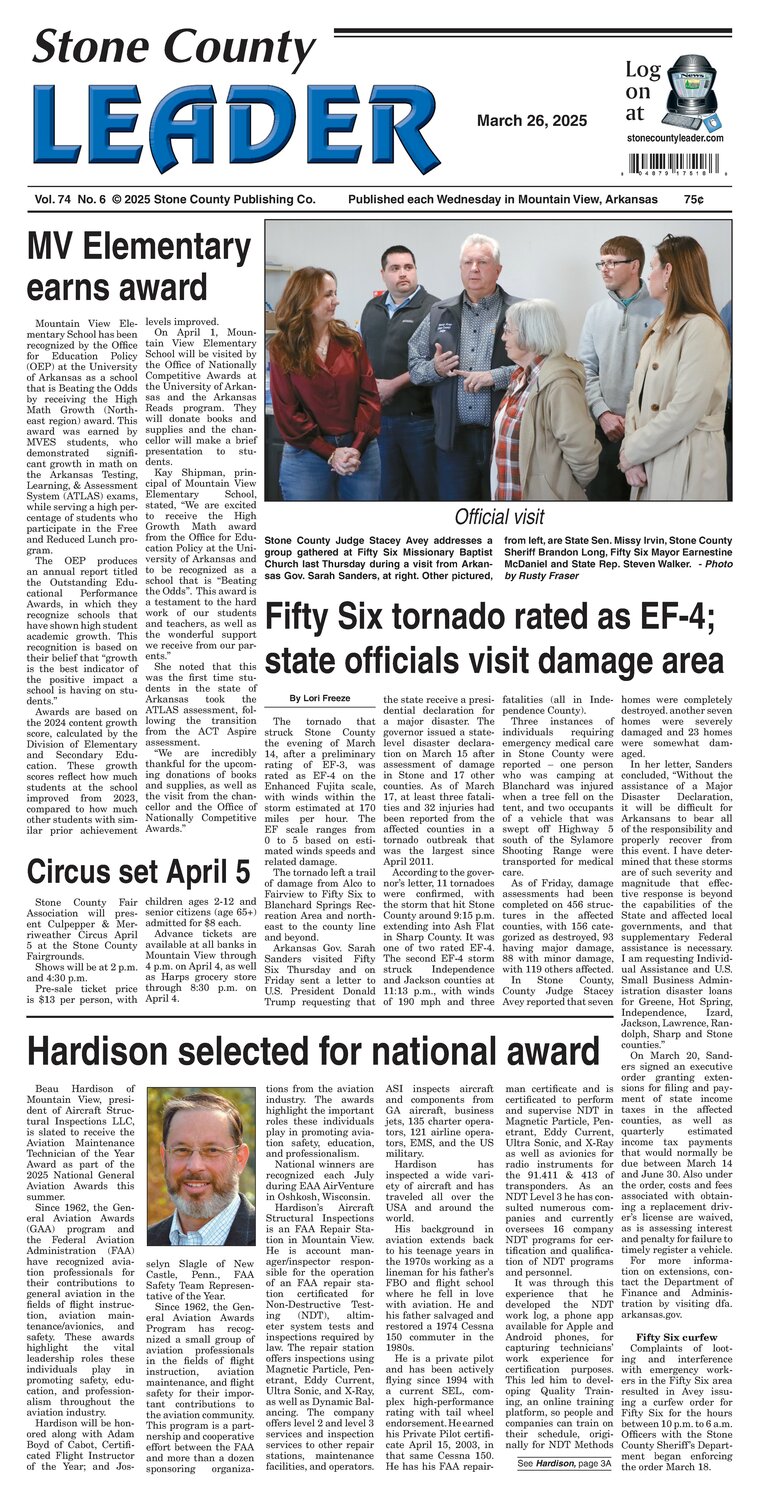 March 26, 2025 - Stone County Leader
