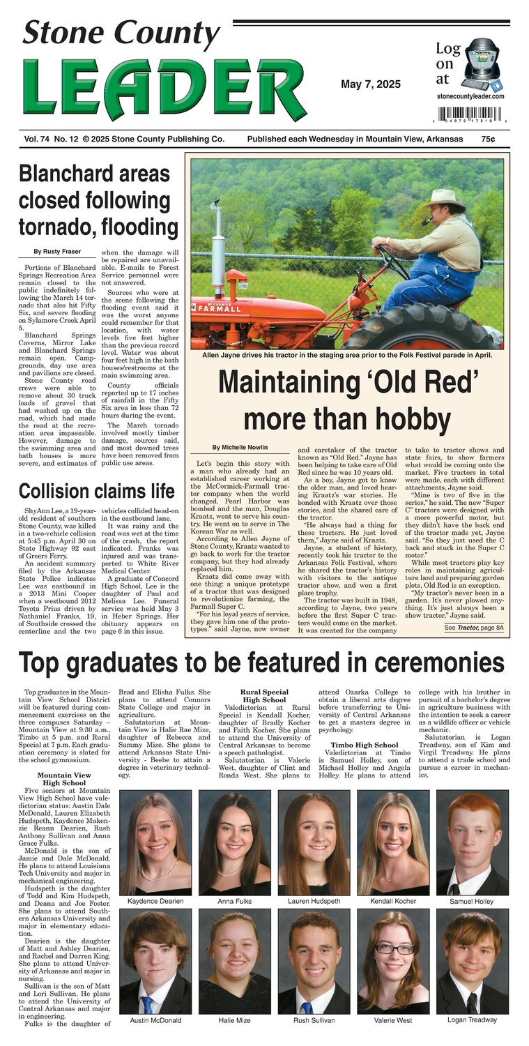 May 7, 2025 - Stone County Leader