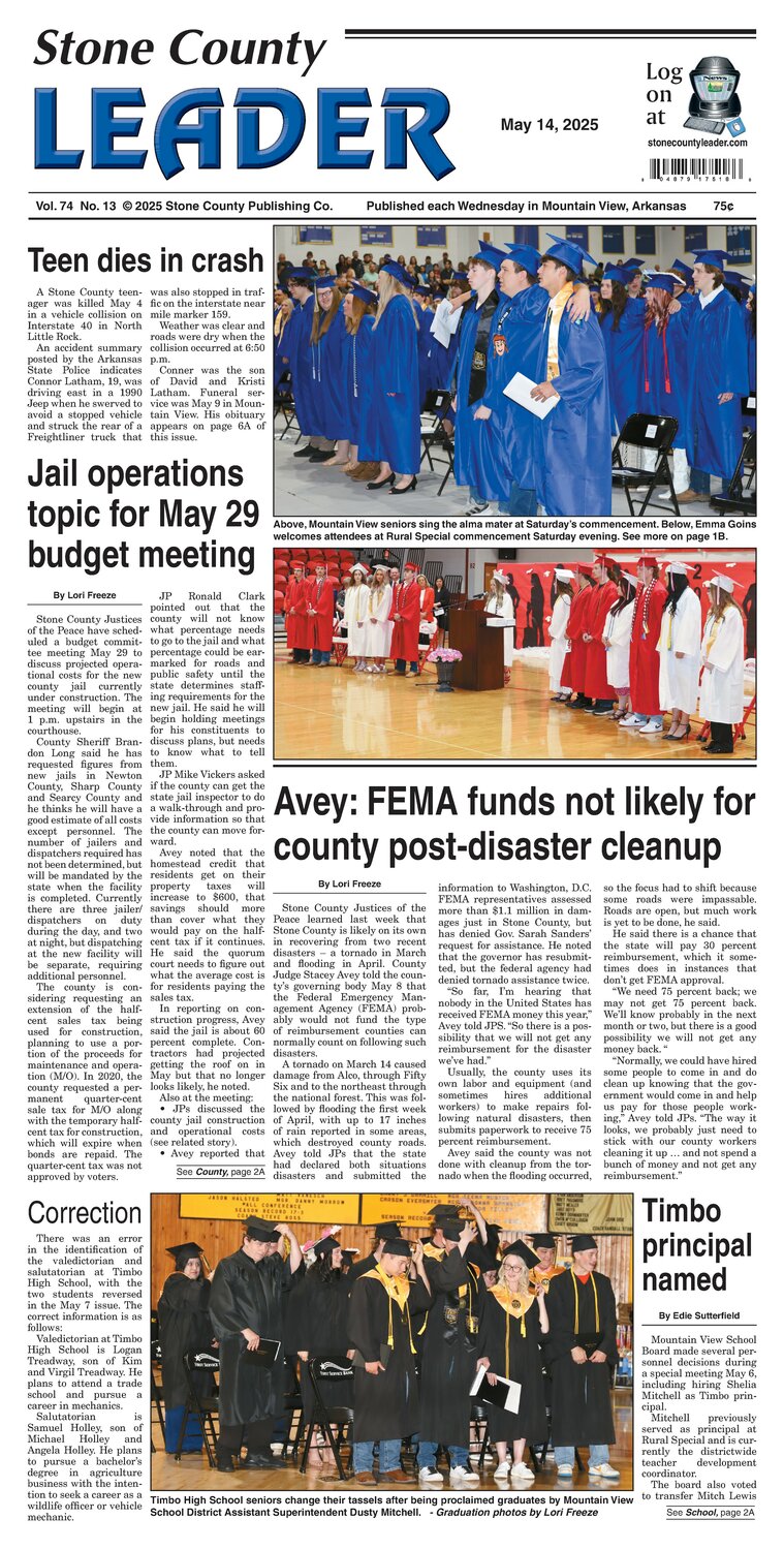 May 14, 2025 - Stone County Leader