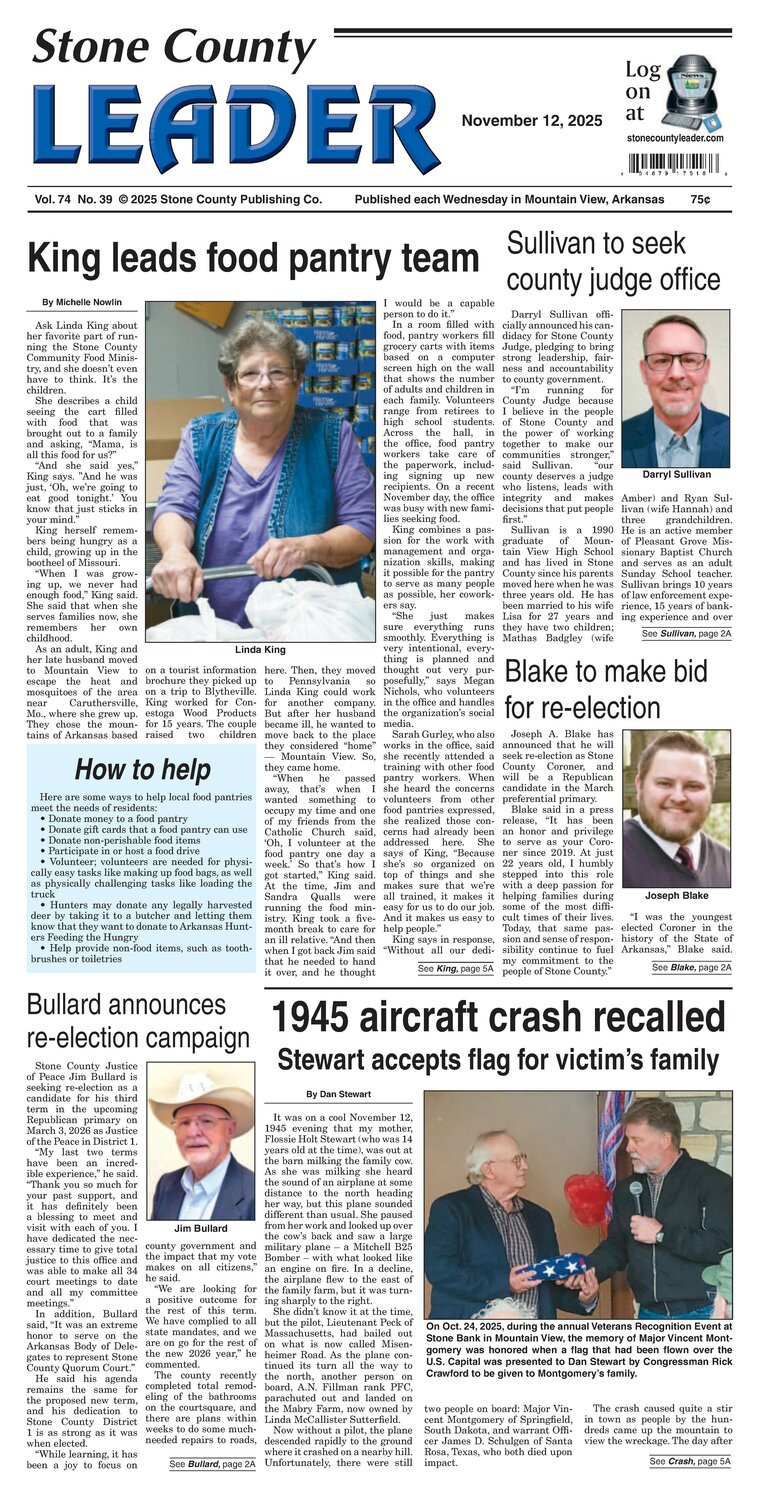 November 12, 2025 - Stone County Leader