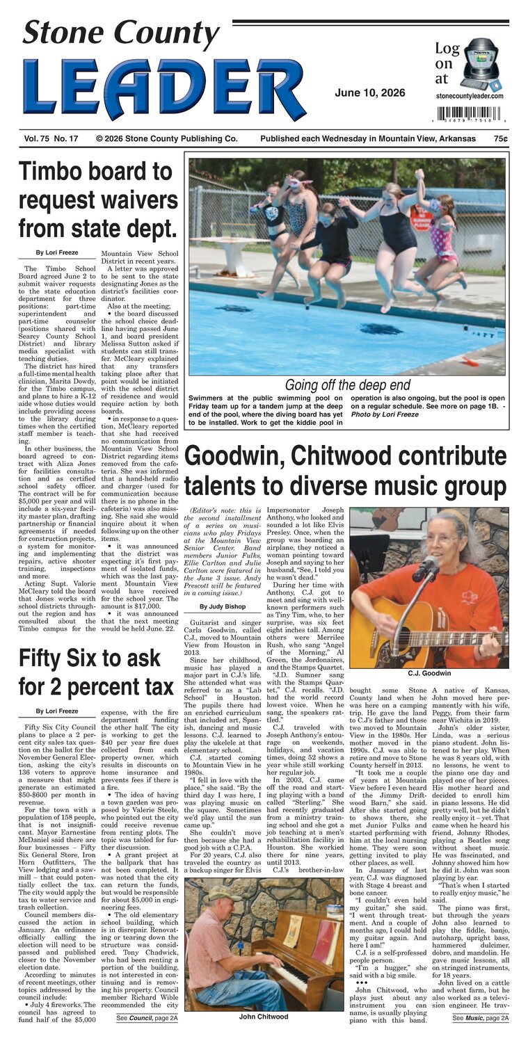 June 10, 2026 - Stone County Leader