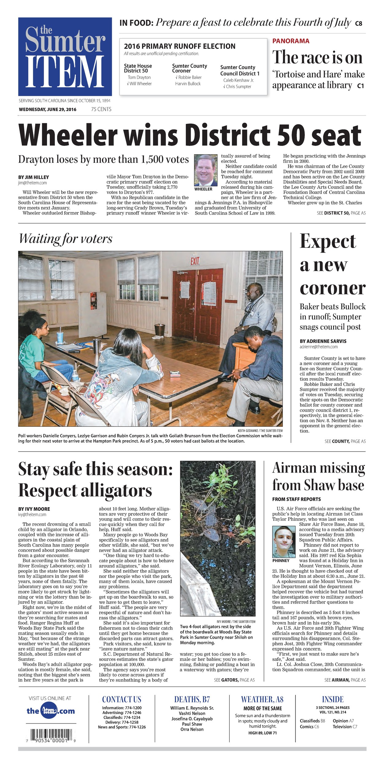June 29, 2016 - The Sumter Item