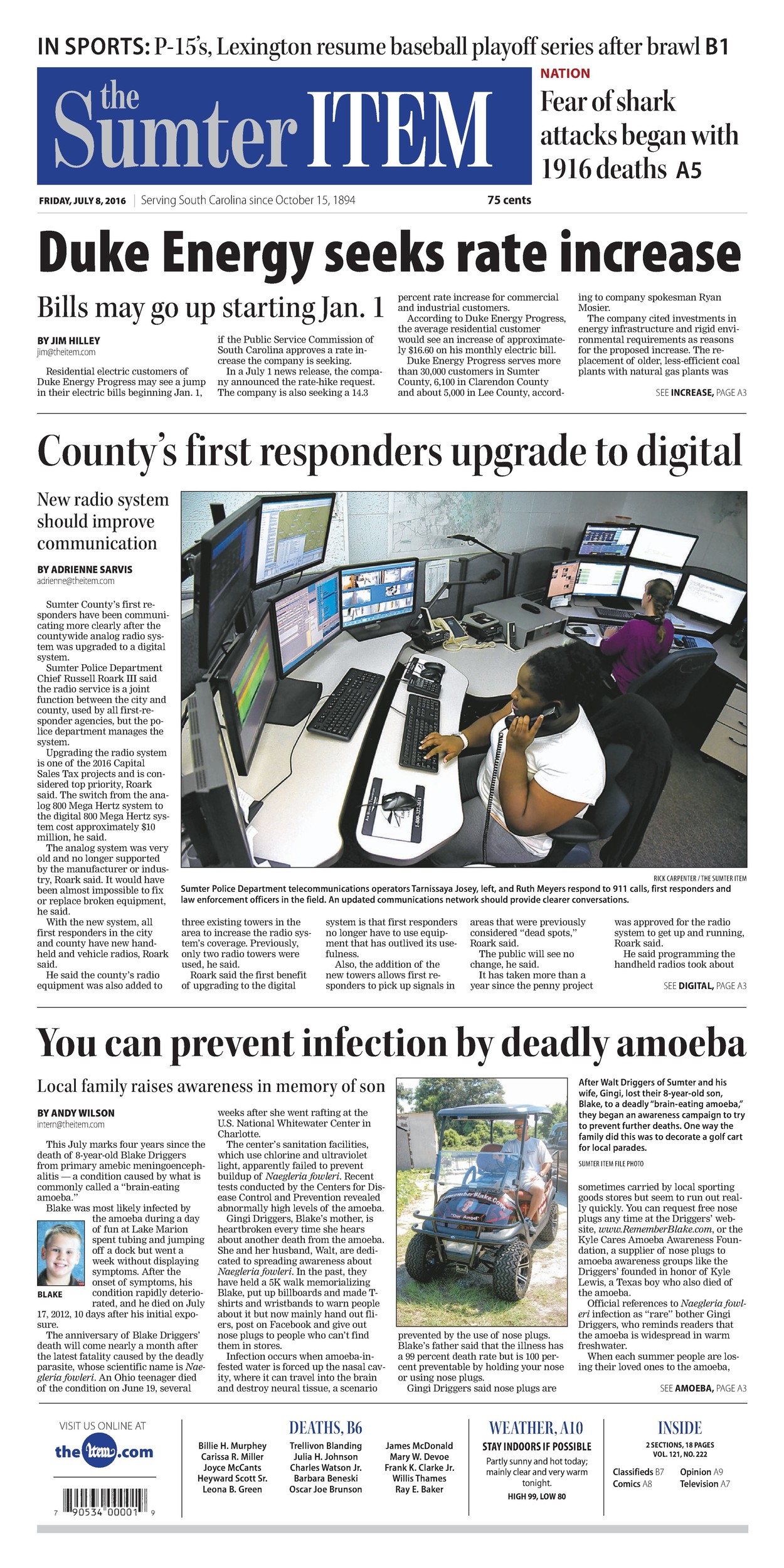 July 8, 2016 - The Sumter Item
