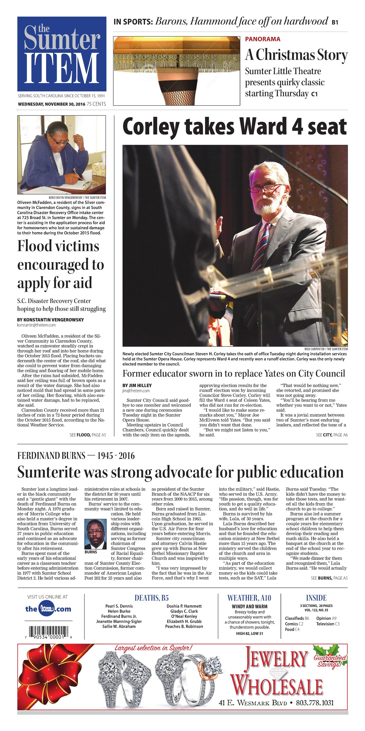 November 30, 2016 - The Sumter Item