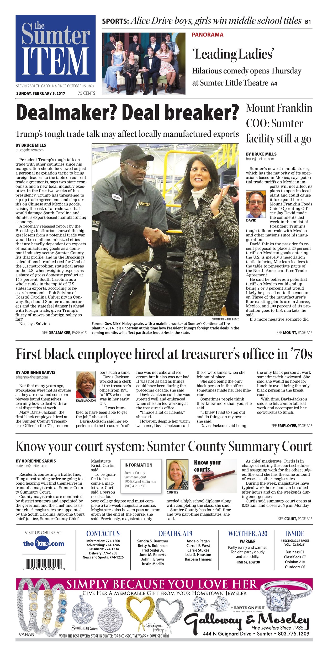 February 5, 2017 - The Sumter Item