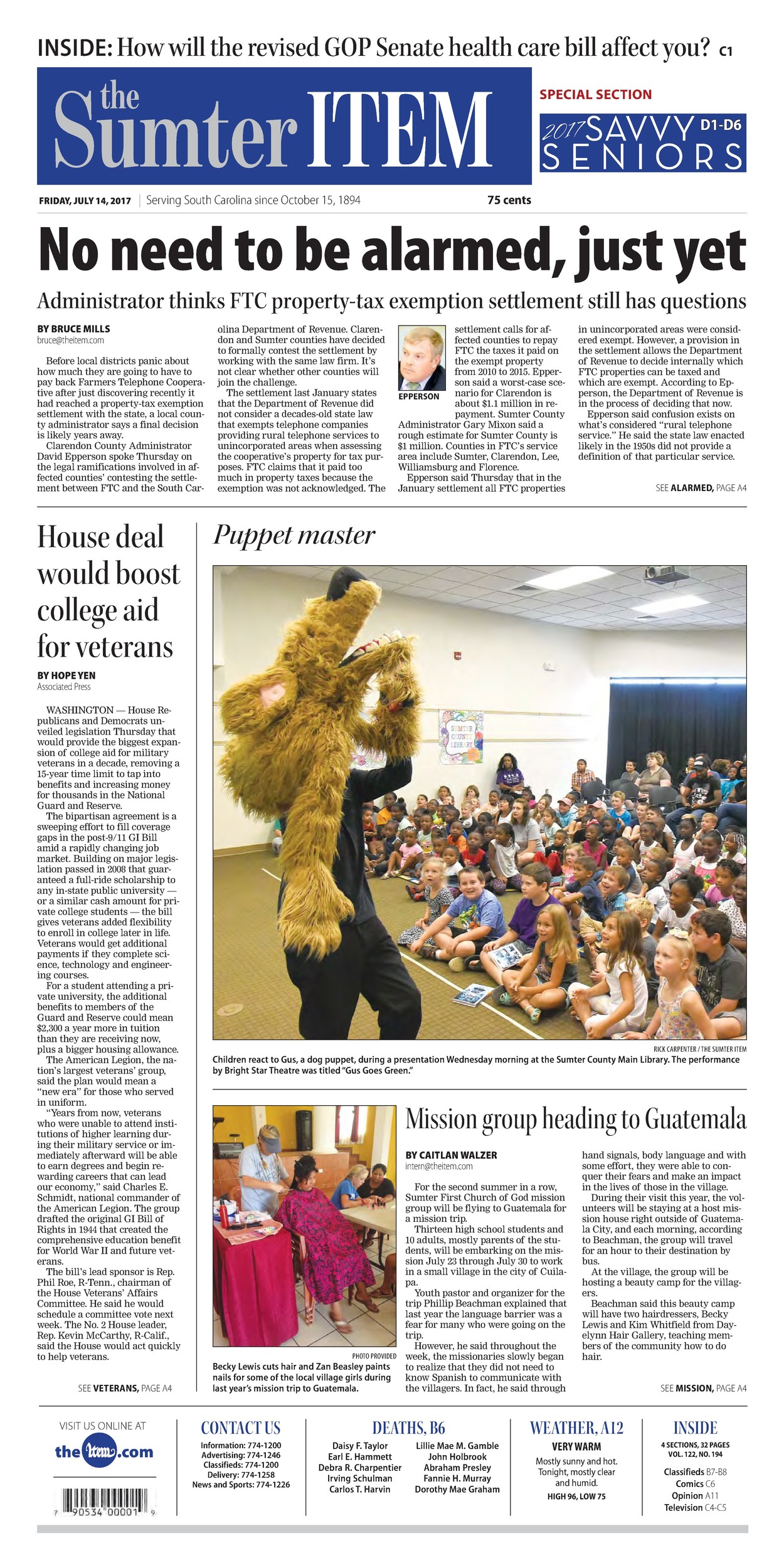 July 14, 2017 - The Sumter Item