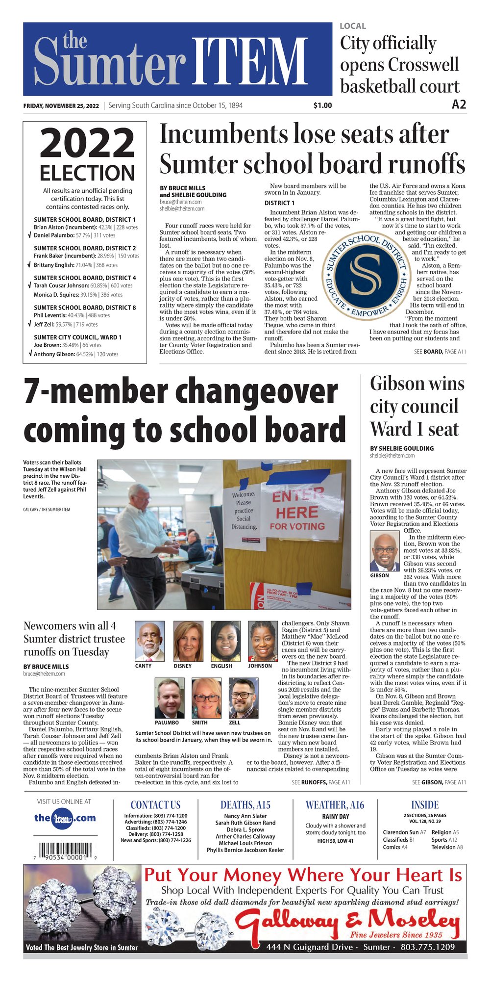 Friday, Nov. 25, 2022 - The Sumter Item