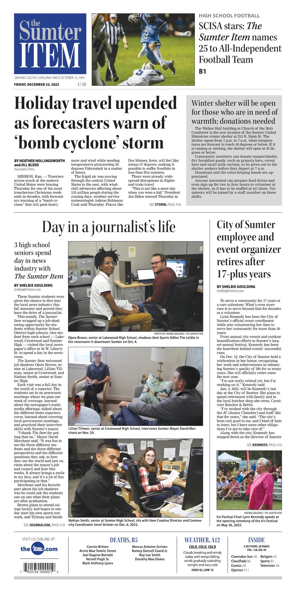 Friday, Dec. 23, 2022 - The Sumter Item