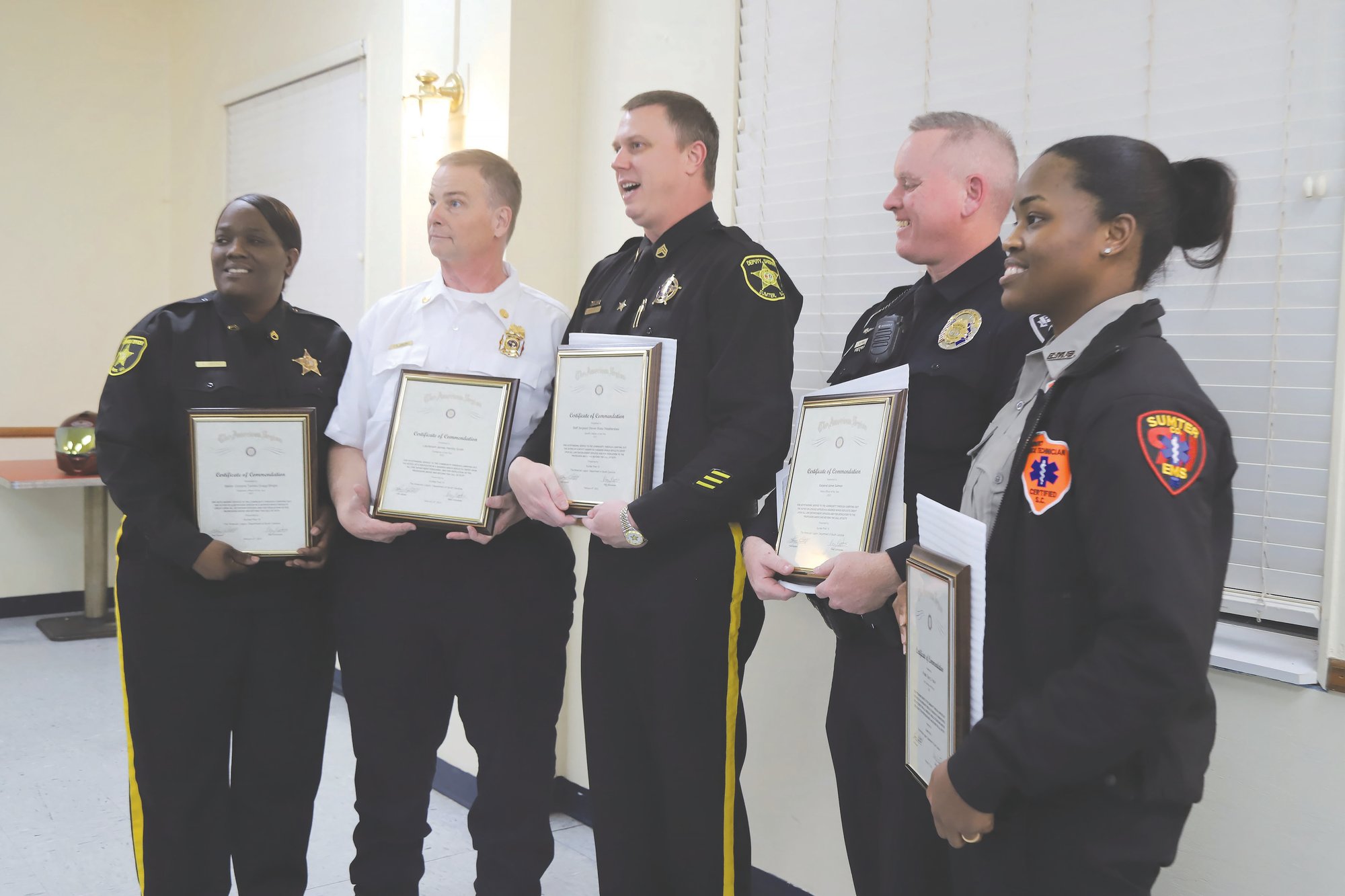 Sumter Post 15 honors 5 first responders with annual awards; sheriff ’s ...