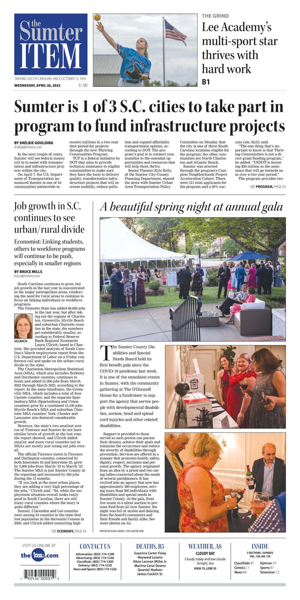 Wednesday, April 26, 2023 - The Sumter Item