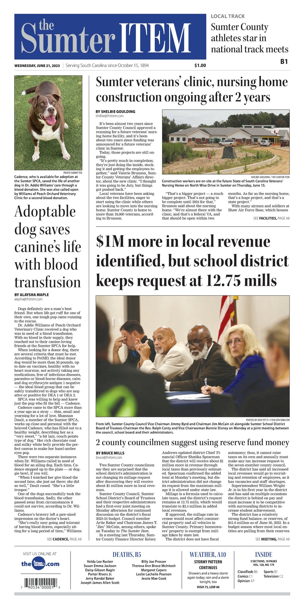 Wednesday, June 21, 2023 - The Sumter Item