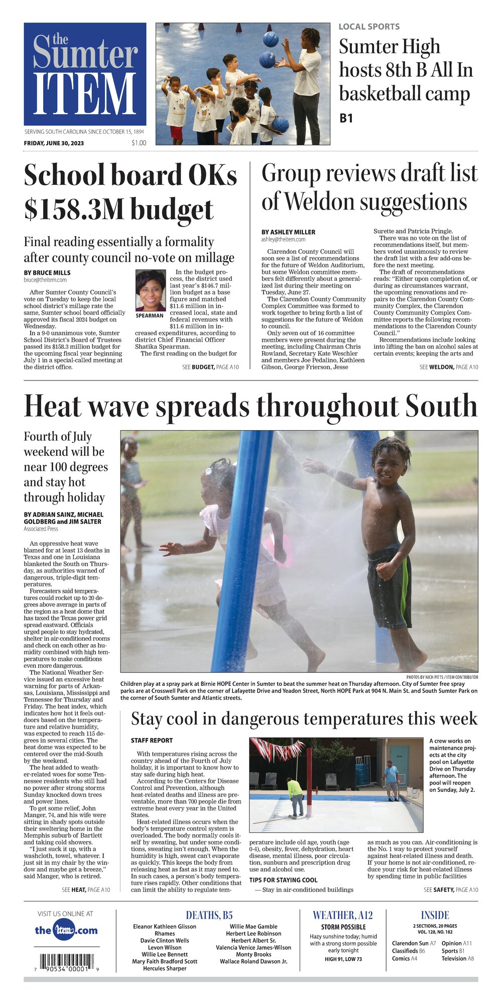 Friday, June 30, 2023 - The Sumter Item