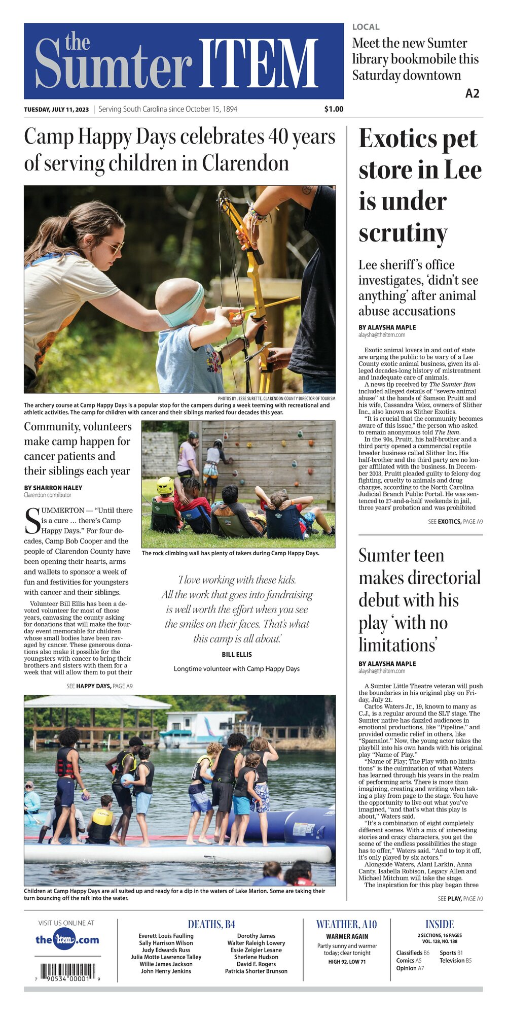 Tuesday, July 11, 2023 - The Sumter Item