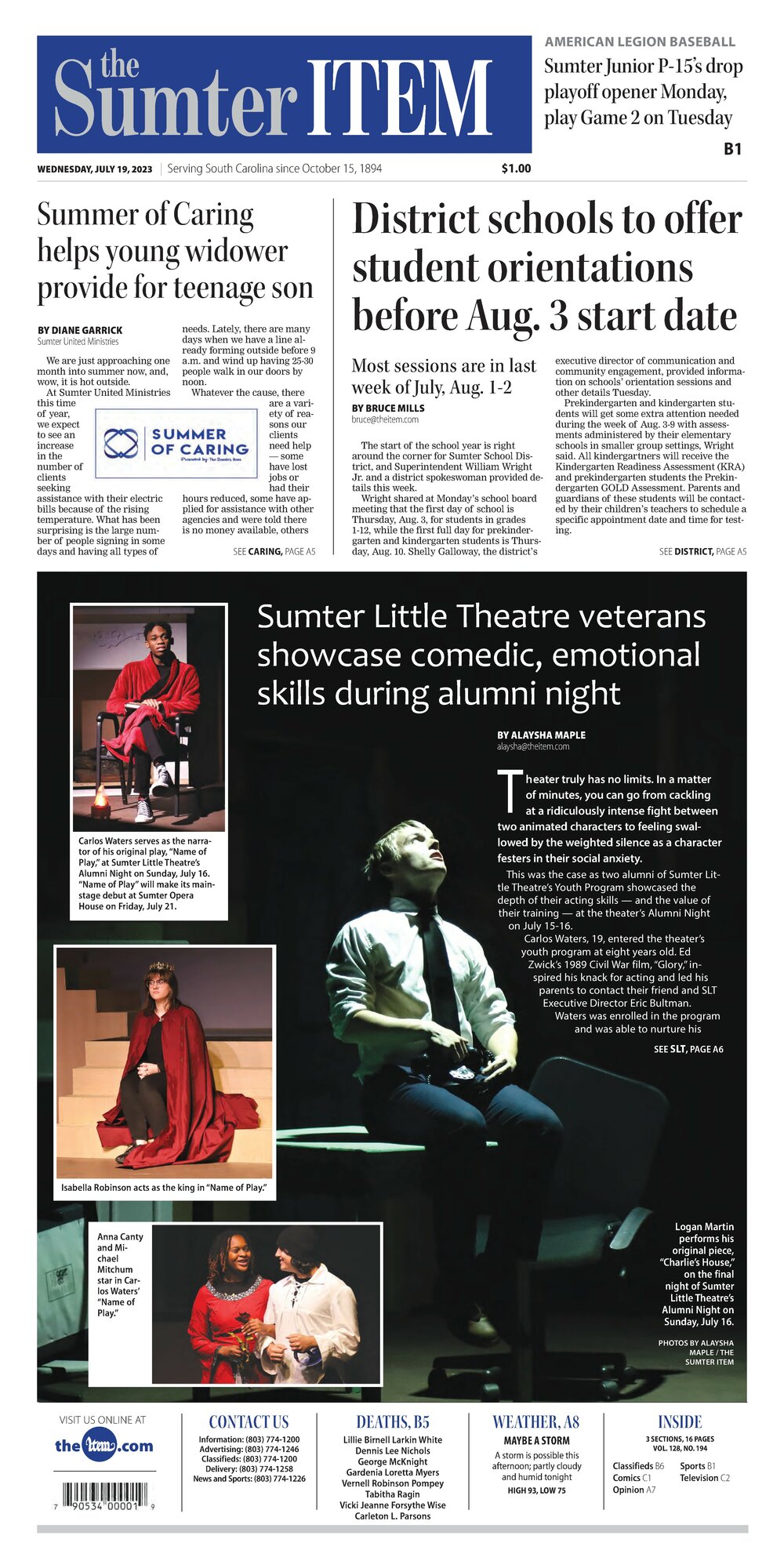 Wednesday, July 19, 2023 - The Sumter Item