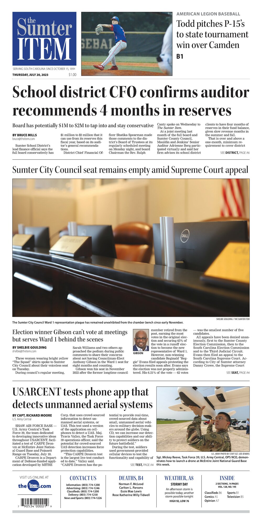 Thursday, July 20, 2023 - The Sumter Item