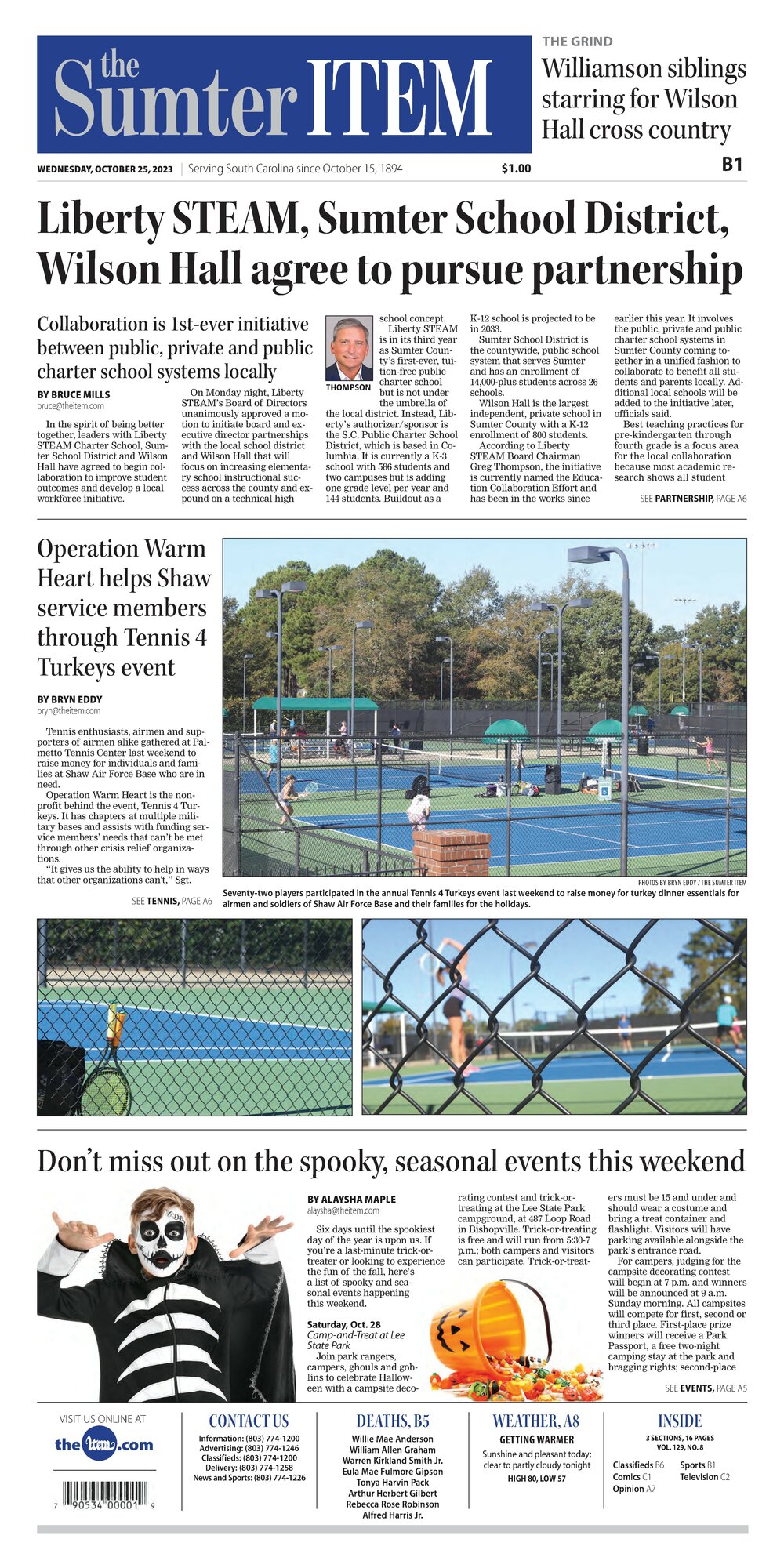 Wednesday, Oct. 25, 2023 - The Sumter Item