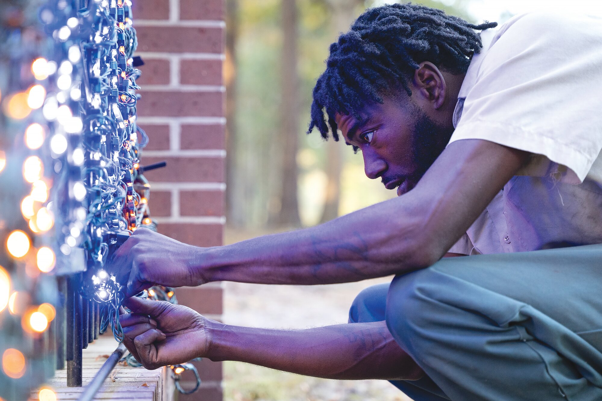Making sure each light is perfect for Sumter's Fantasy of Lights - The ...