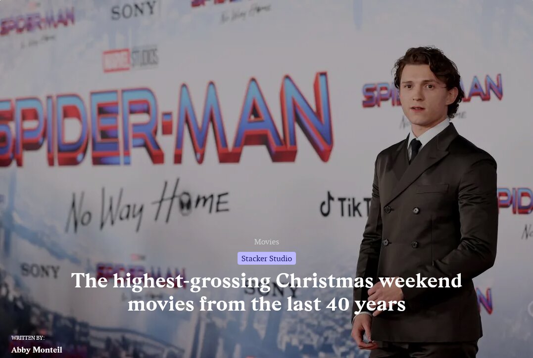 The highest-grossing Christmas weekend movies from the last 40 years ...