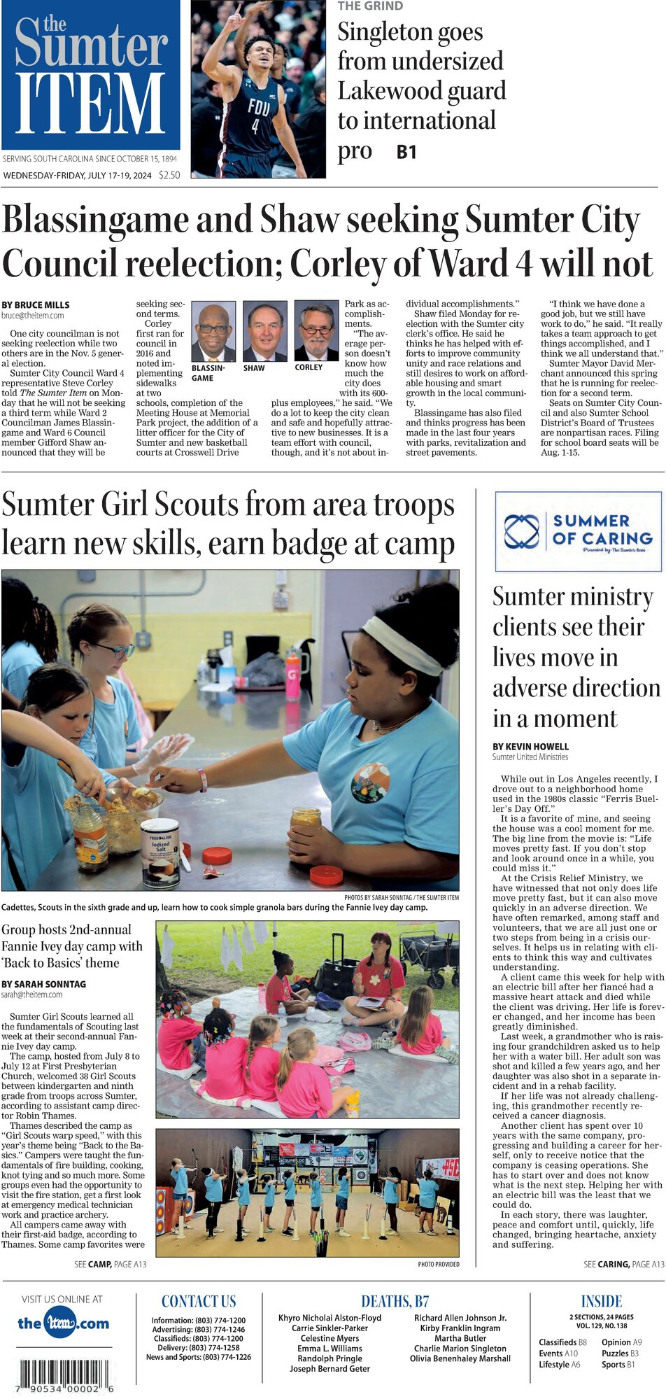 The Sumter Item Impact: July / August 2024 - The Sumter Item