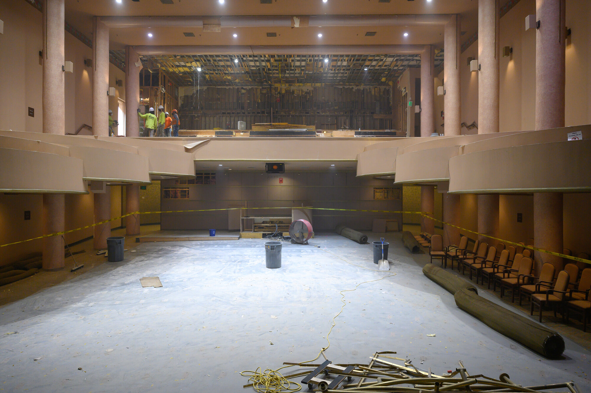 Seats are out, construction is in as Sumter Opera House renovations ...
