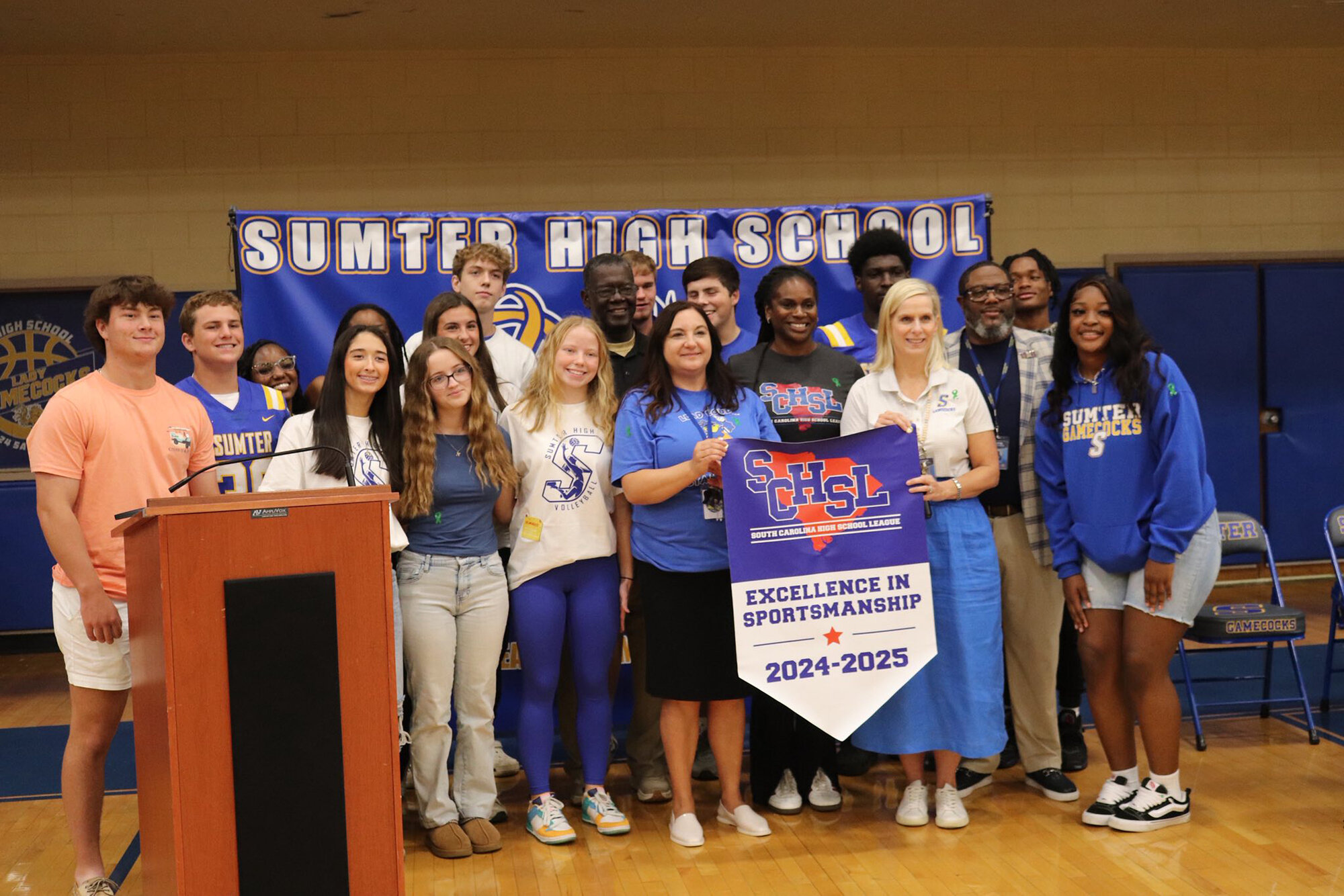 Sumter High officially receives Excellence in Sportsmanship Banner at ...