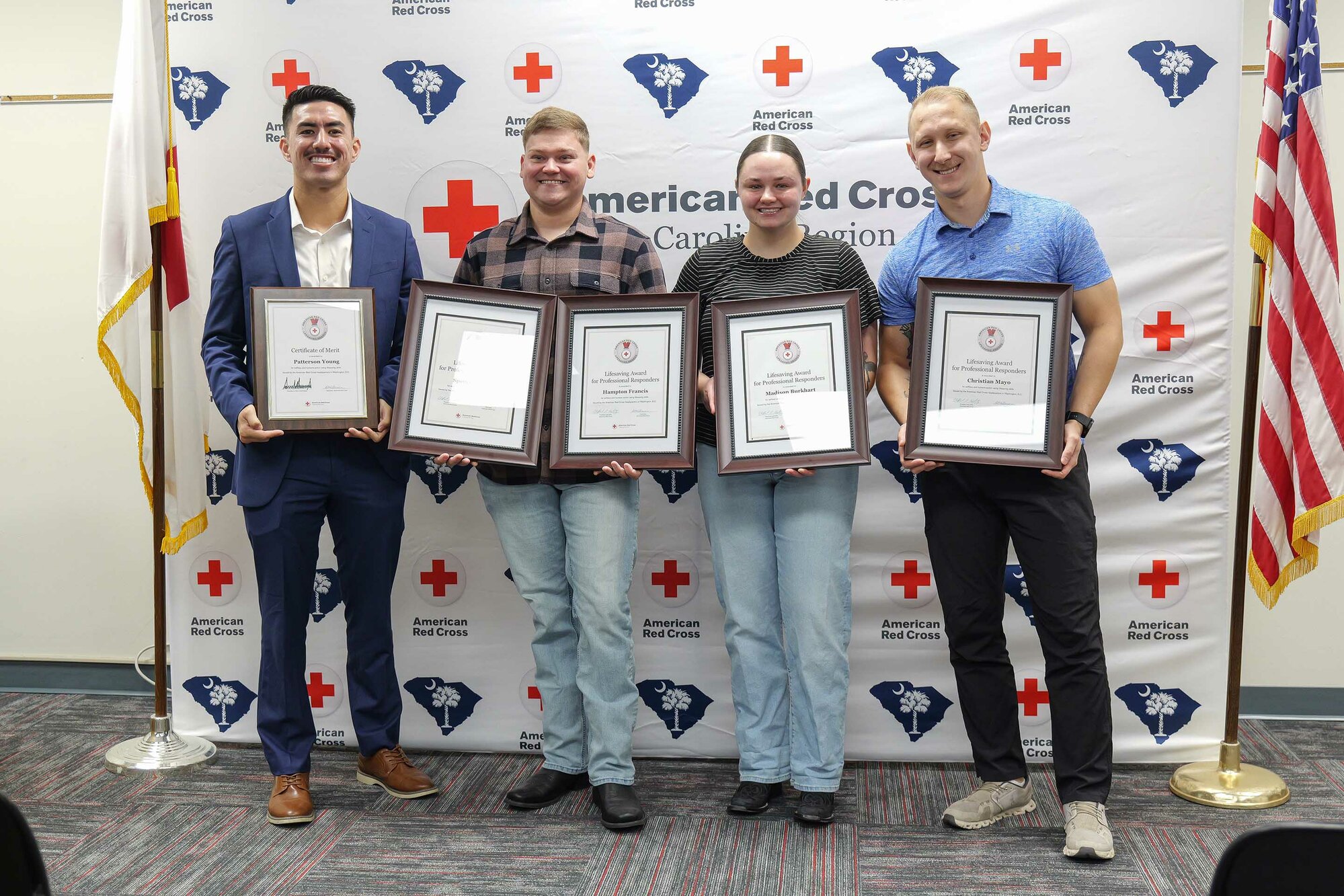5 Shaw airmen presented with Red Cross Lifesaving Awards - The Sumter Item