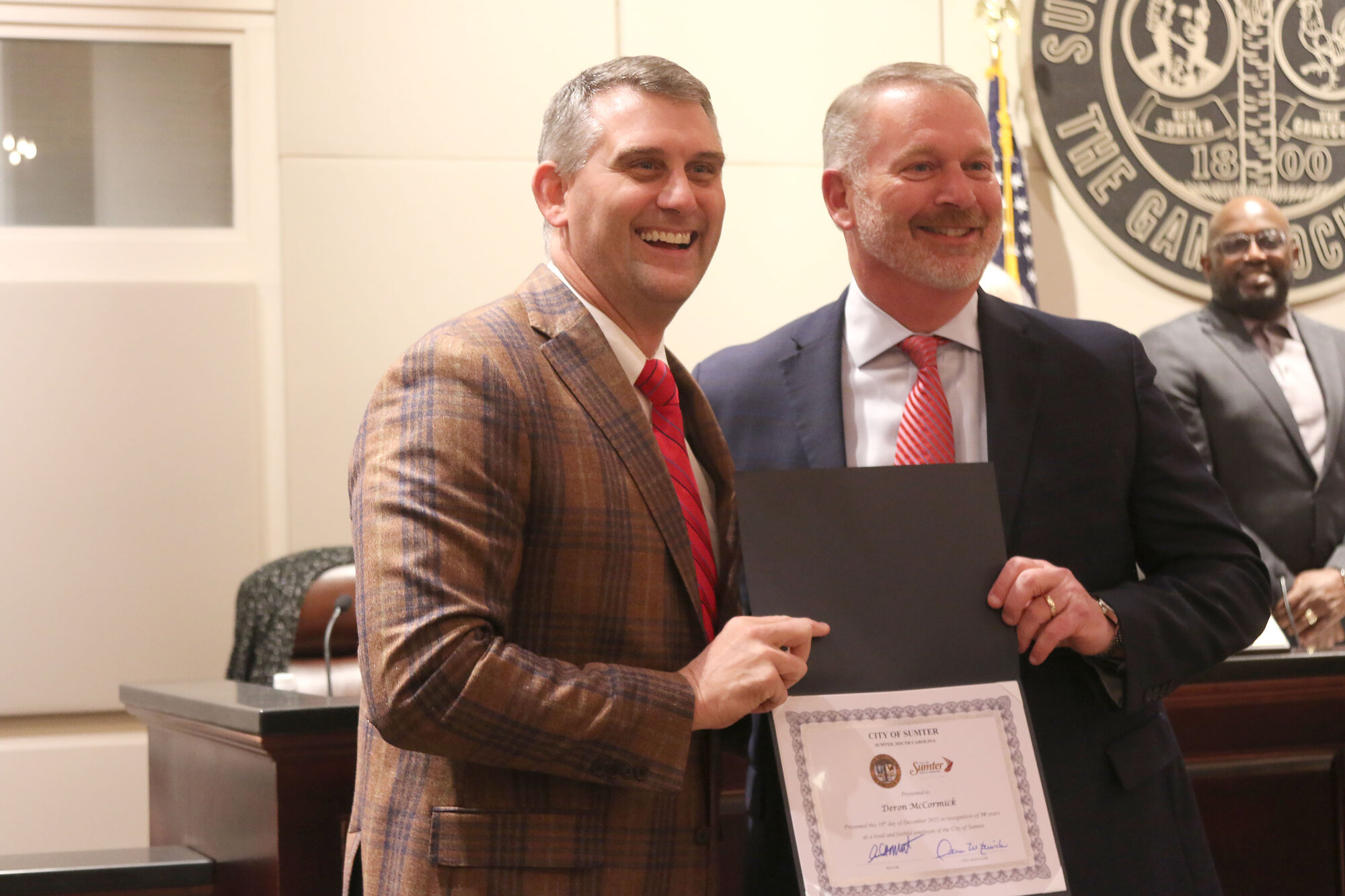 City of Sumter employees with 820 collective years of service honored ...