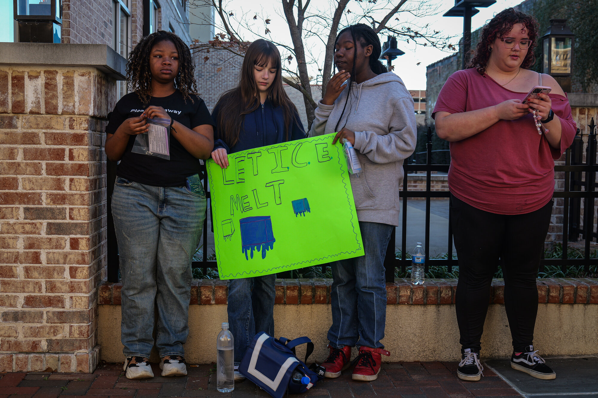 Sumter students protest ICE in walk through downtown - The Sumter Item