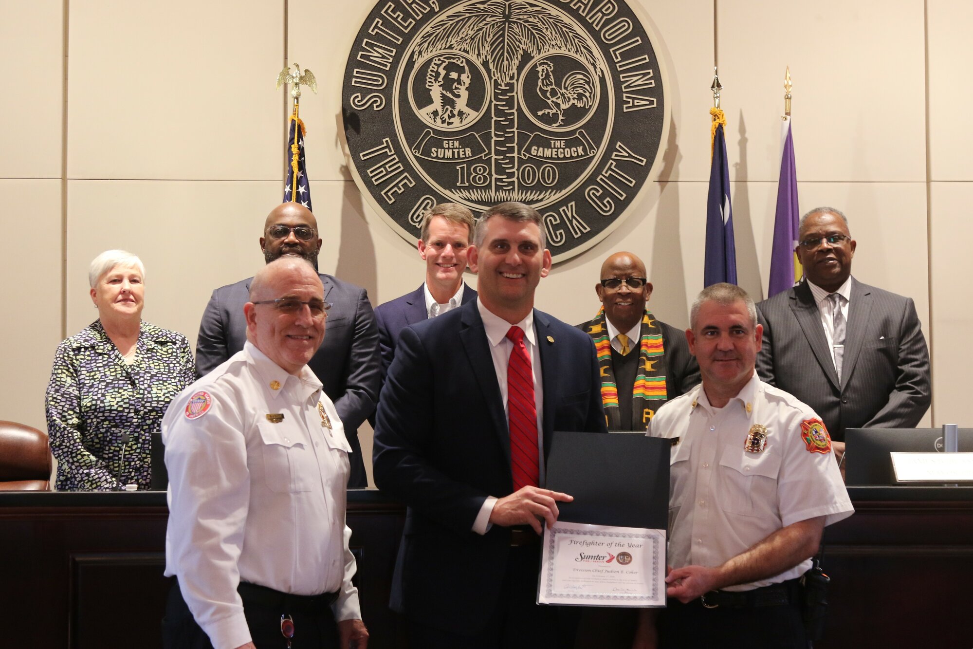 Sumter City Council recognizes Police Officer, Firefighter of the Year ...