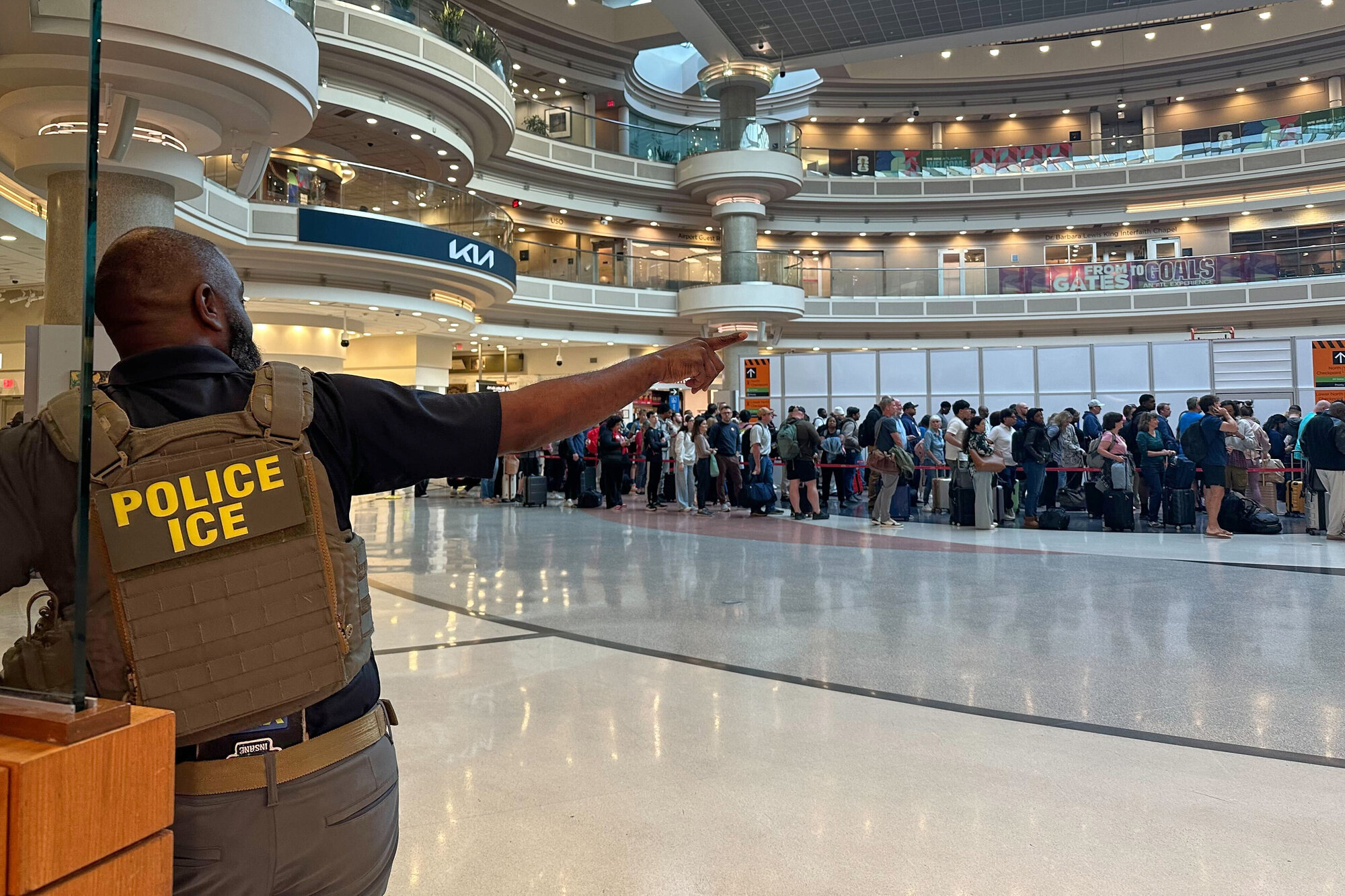 Federal ICE officers seen at Atlanta airport after Trump order amid ...